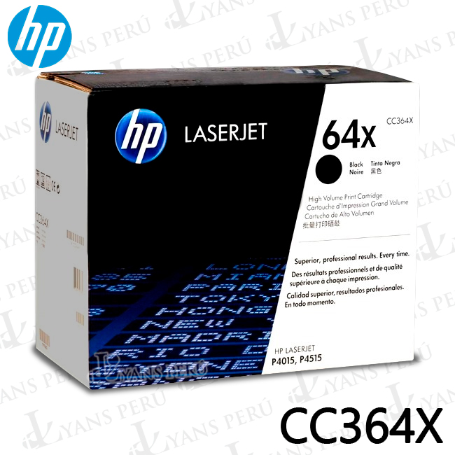CARTUCHO DE TONER HP CC364X (64X) BLACK 24,000KPG ORIGINAL