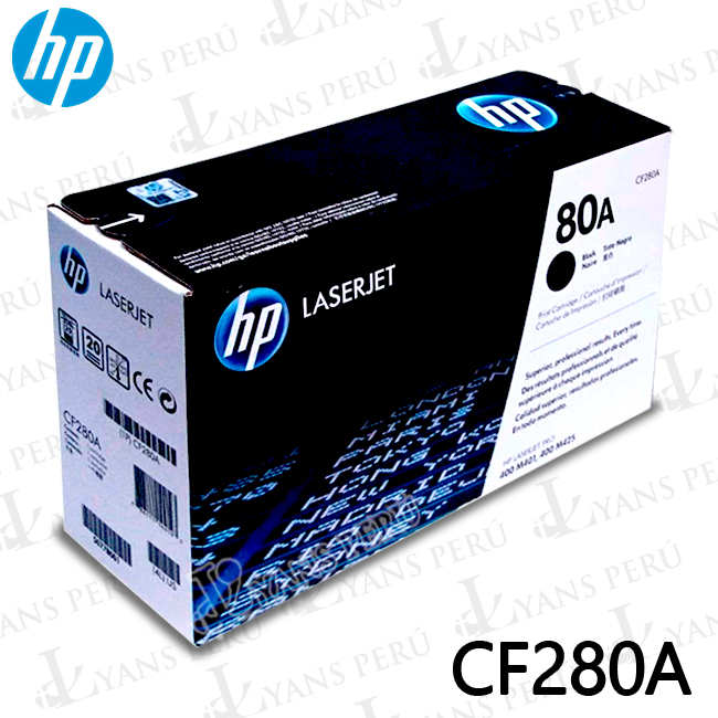 TONER HP CF280A (80A) M401 BLACK 2,700KPG ORIGINAL - Importaciones ...