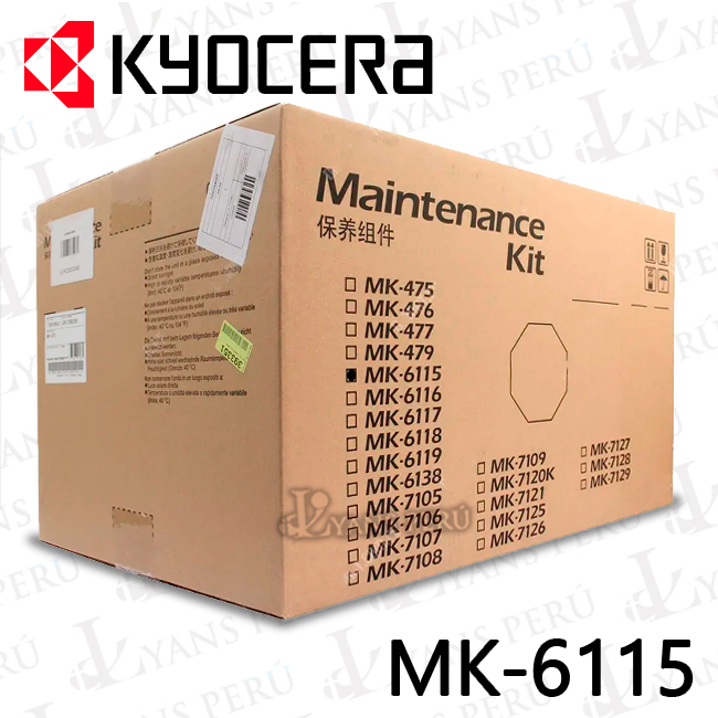 Kit de Mantenimiento Kyocera MK-6115 M4125 Original - Importaciones ...